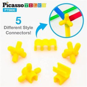 Toys | 60pc Construction Toy Straw Building Set Interlocking Building ...